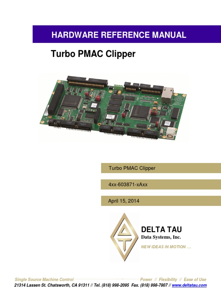 Delta Tau TURBO CLIPPER User Manual | PDF | Programmable Logic ...