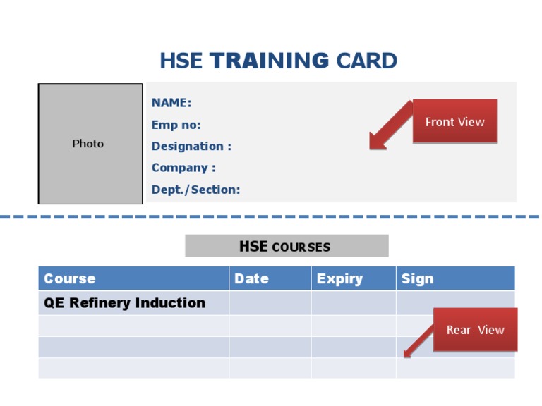 Training Passport - Card | PDF