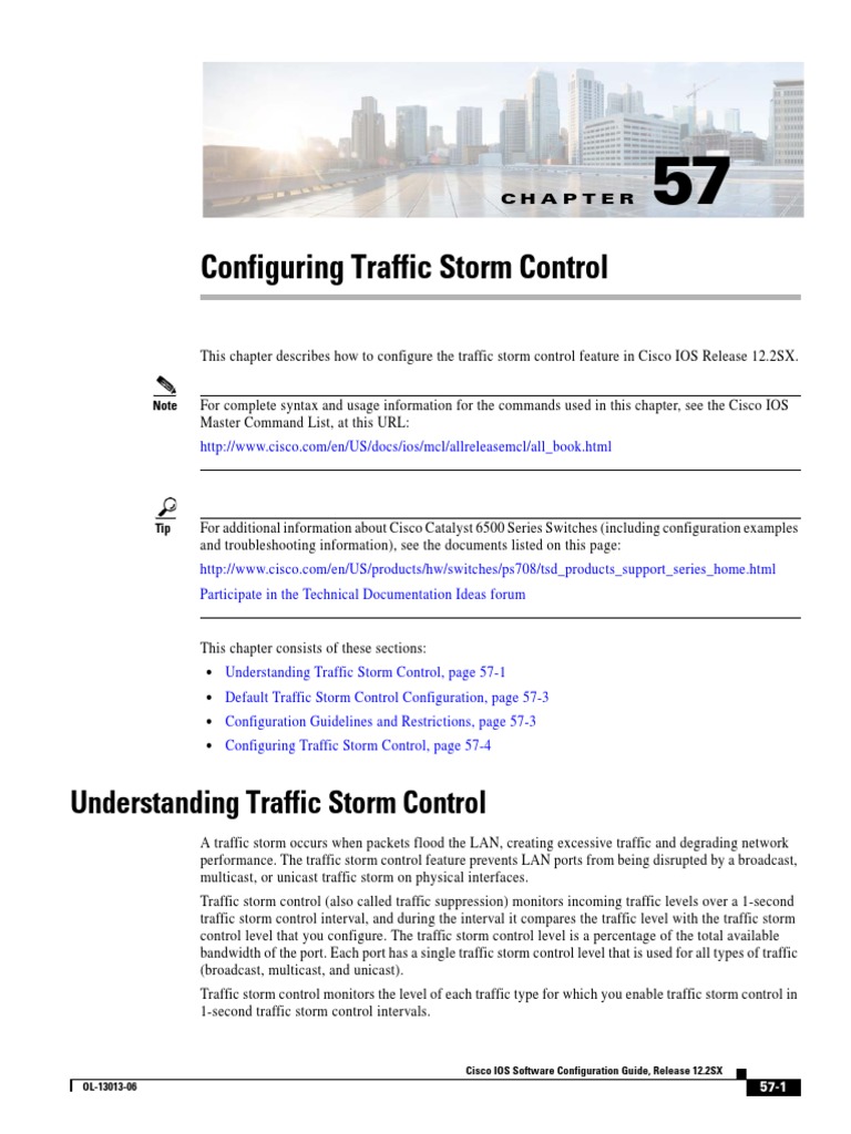 Understanding Traffic Storm Control | PDF | Router (Computing) | Multicast