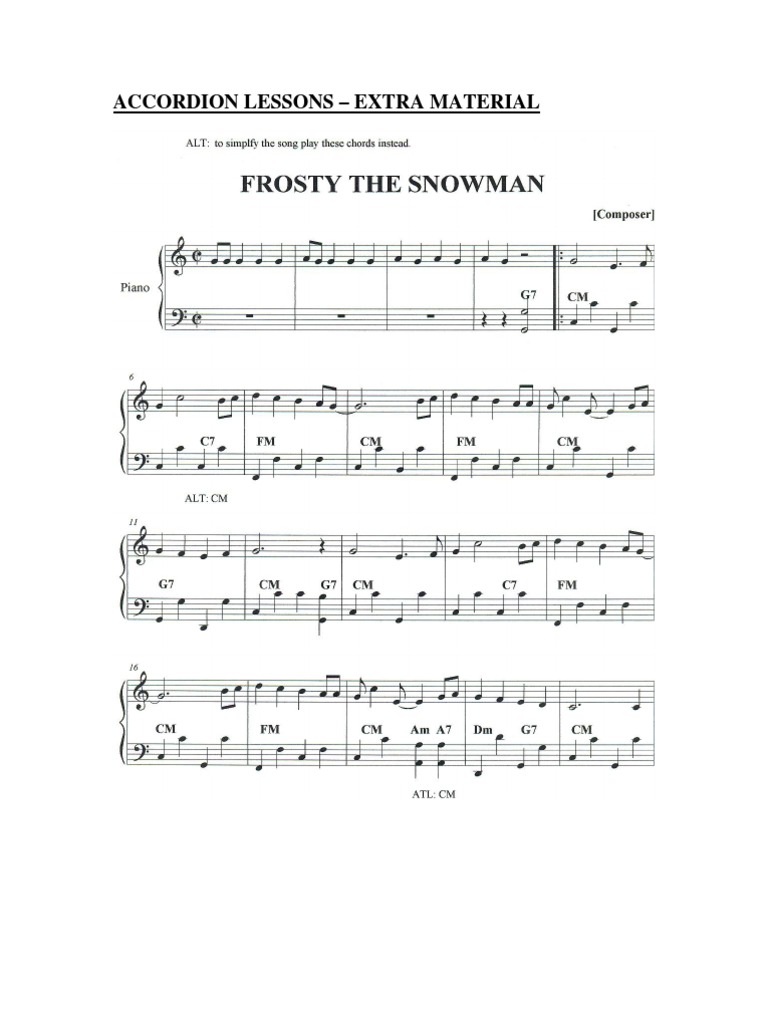Frosty The Snowman | PDF