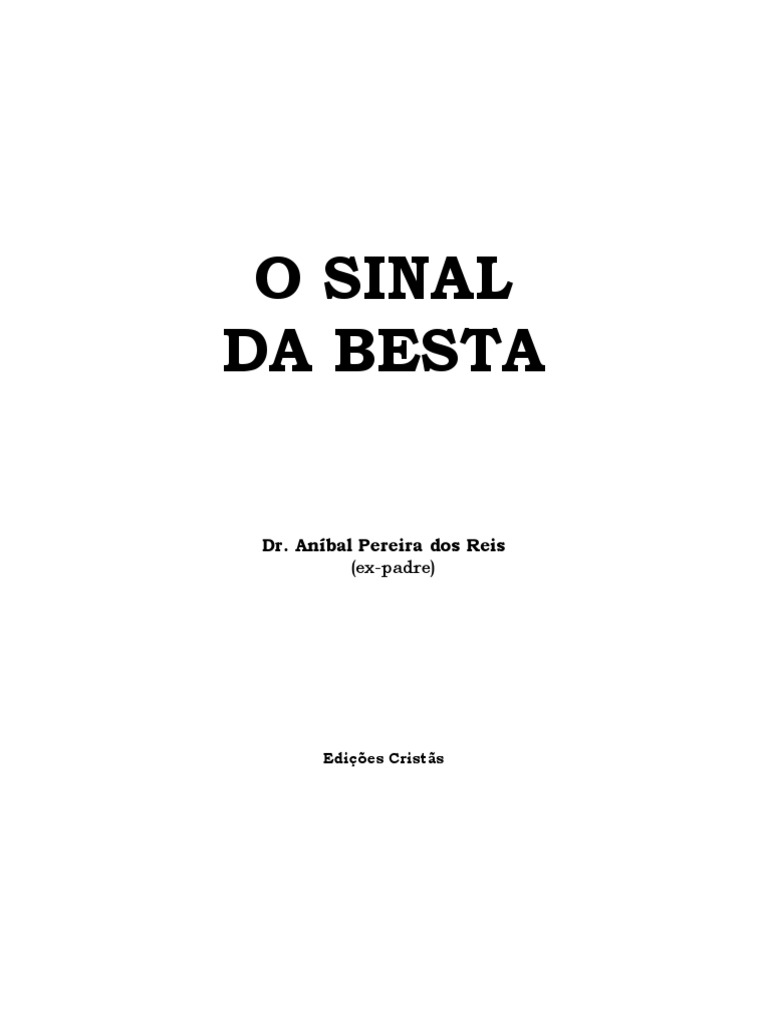 O Sinal Da Besta | PDF | O Número do Monstro | Constantino, o Grande