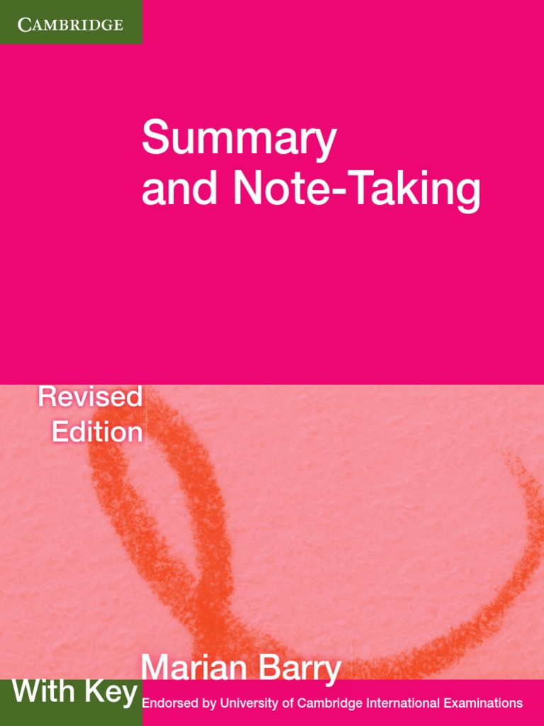 Summary and Note Taking With Key Revised Edition | PDF | Dyslexia ...