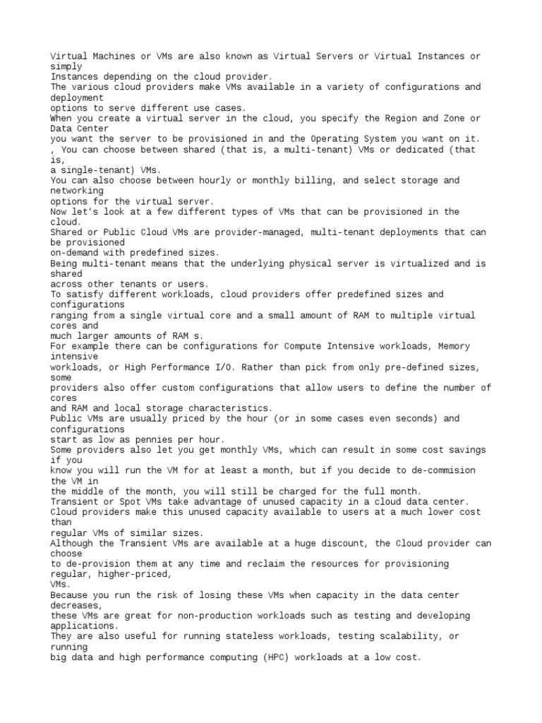 20-Types of Virtual Machines | PDF | Cloud Computing | Virtual Machine