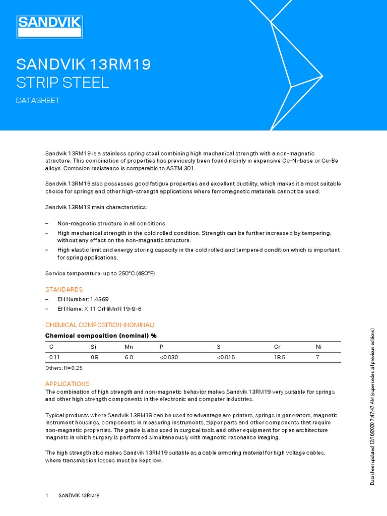 Datasheet-Sandvik-13rm19-En-V2020-12-10 07 - 47 Version 1 | PDF ...