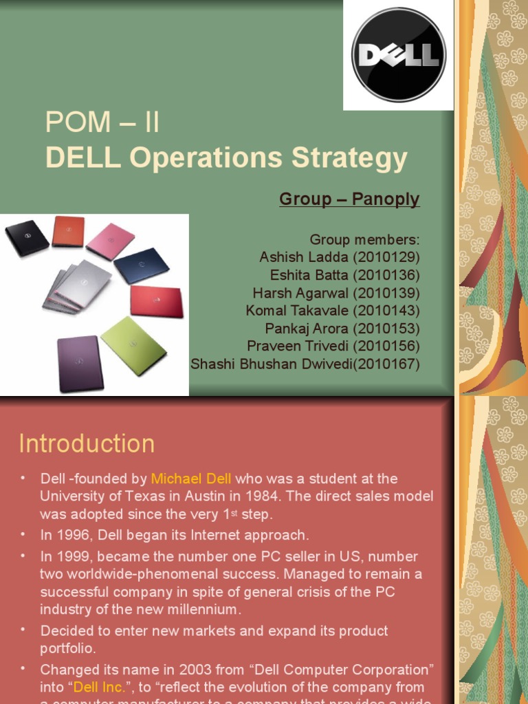 Dell Production Operation Managemnet | PDF | Dell | Inventory