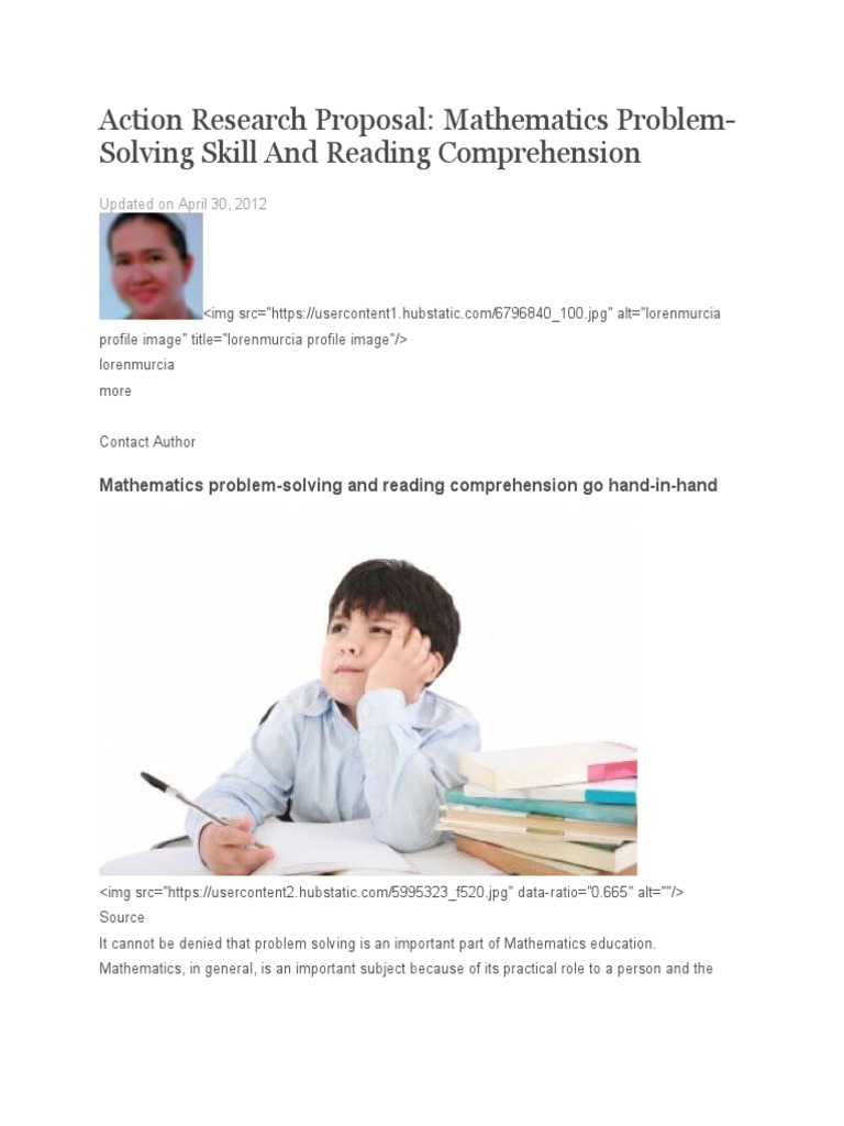 Sample Action Research in Math | PDF | Reading Comprehension | Teaching ...