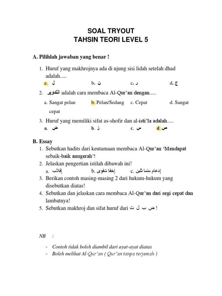 Soal Tryout Level 5 | PDF | Seni & Disiplin Bahasa | Kajian Bahasa Asing