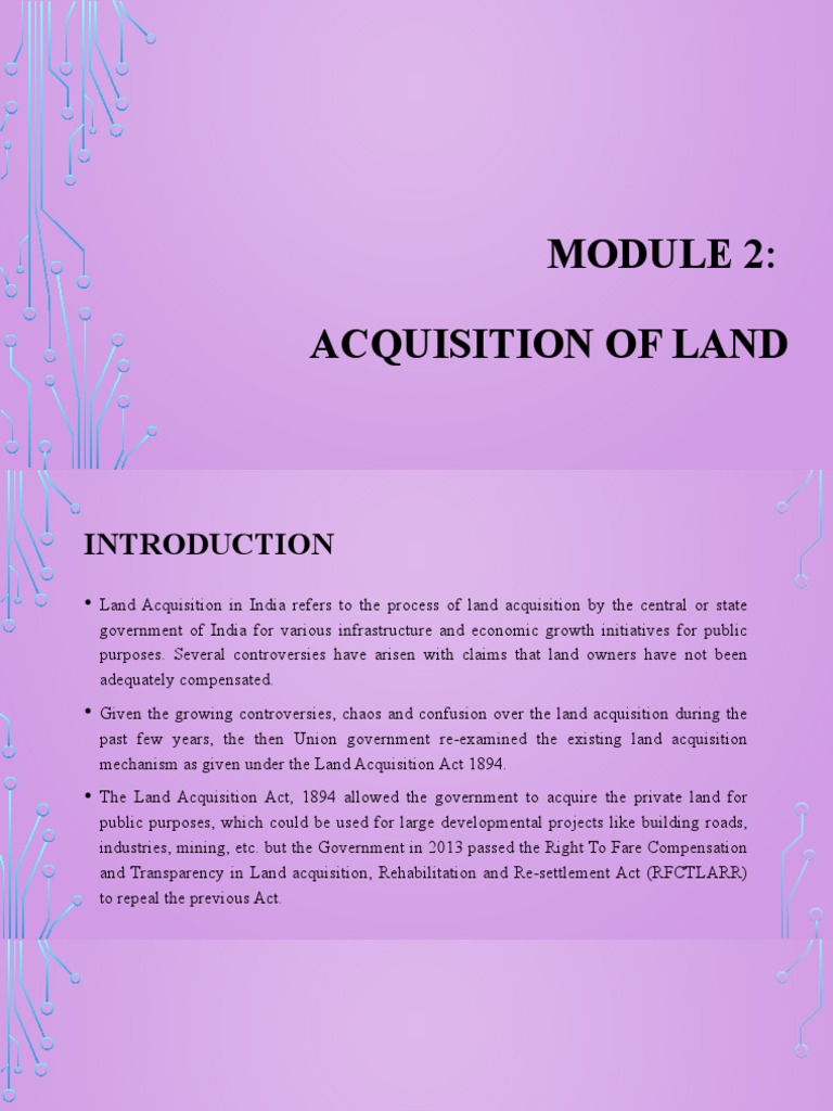 Land Acquisition Act | PDF | Government | Justice