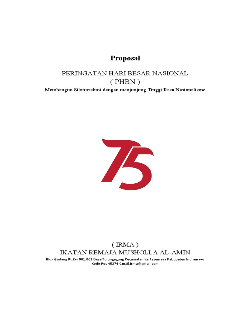 Proposal PHBN 75 | PDF