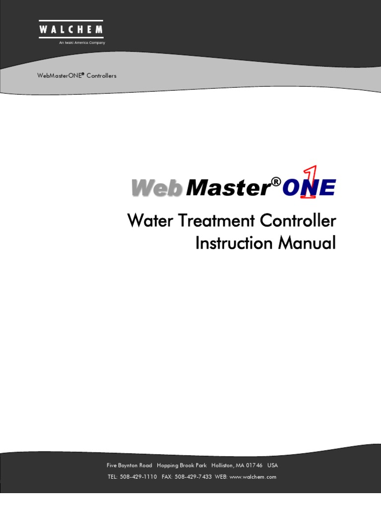 Master: Water Treatment Controller Instruction Manual | PDF | Flow ...