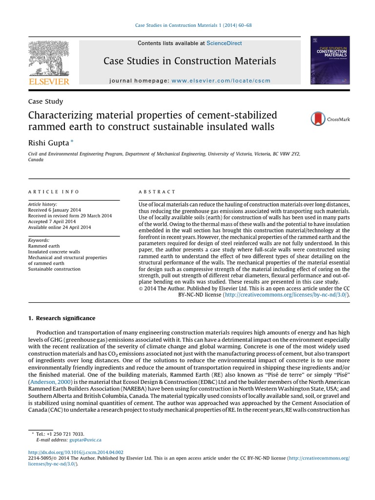 Case Studies in Construction Materials: Rishi Gupta | PDF | Strength Of ...