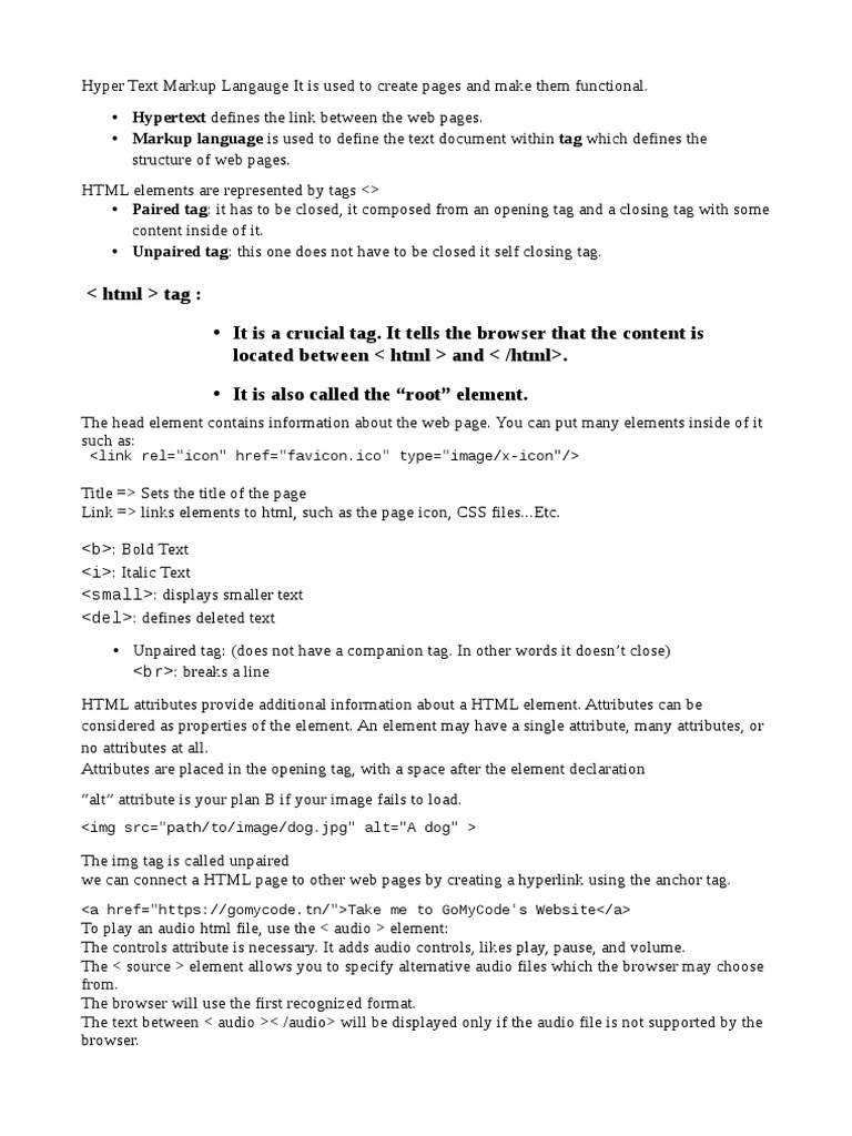 Tag: It Is A Crucial Tag. It Tells The Browser That The Content Is ...