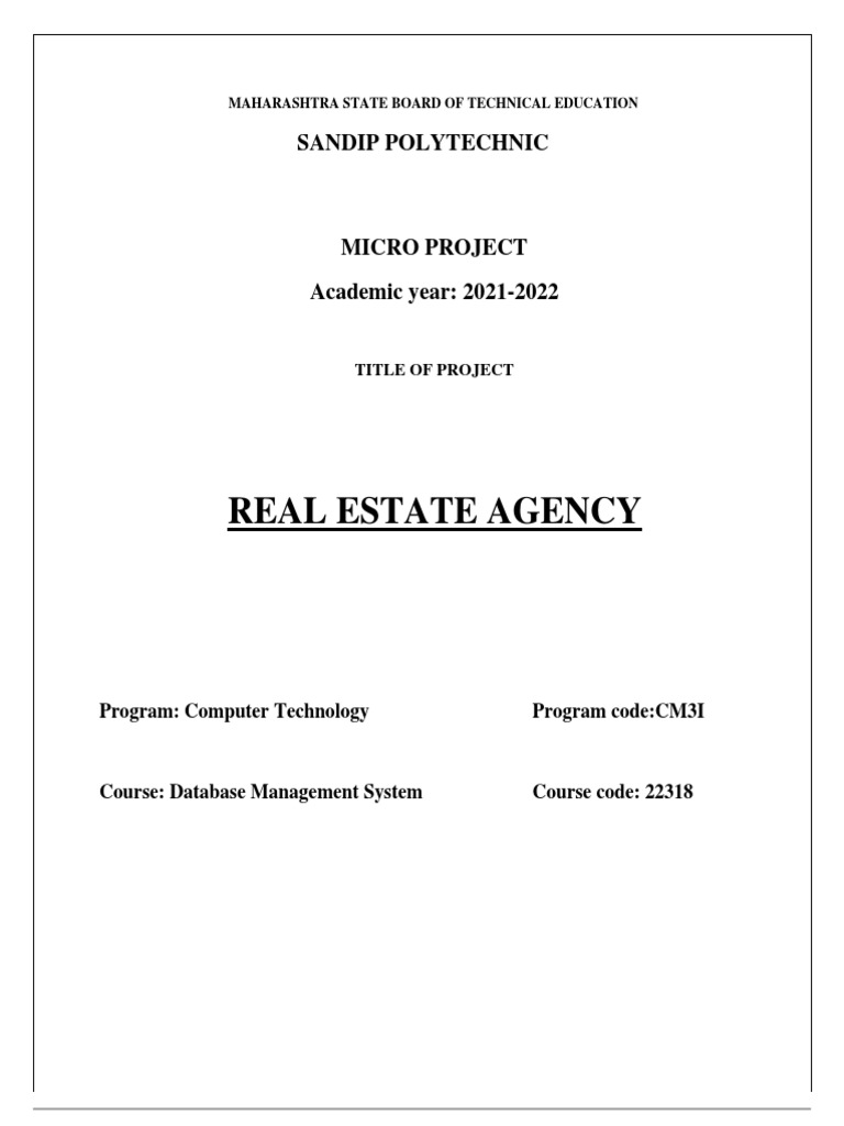 Dbms Microproject | PDF | Databases | Computing