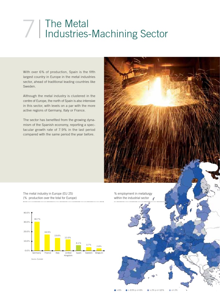 Spain's Thriving Metal Industry in Cantabria | PDF | Steel | Spain