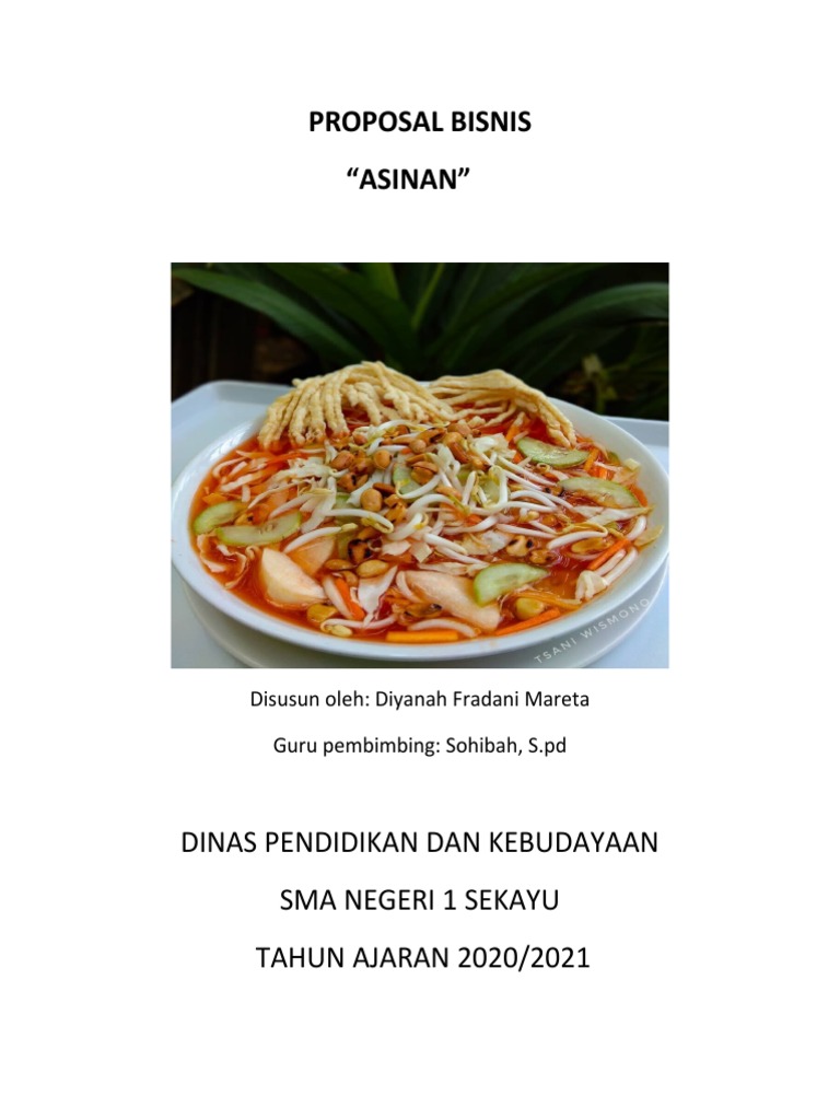 Proposal Prakarya Diyanah | PDF