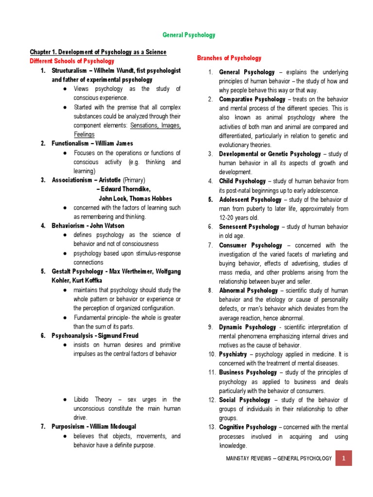 Overview of Psychology's Key Concepts | PDF | Science & Mathematics