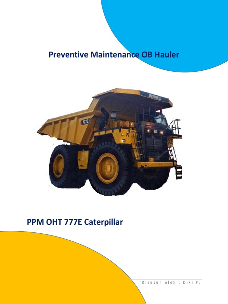 PM PPM OHT 777E Caterpillar | PDF | Transmission (Mechanics) | Fuel ...