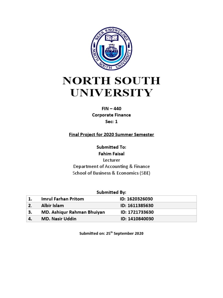 FIN440 FFA Report | PDF | Net Present Value | Depreciation