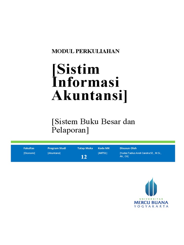 Modul Sia 12 General Ledger and Reporting System | PDF