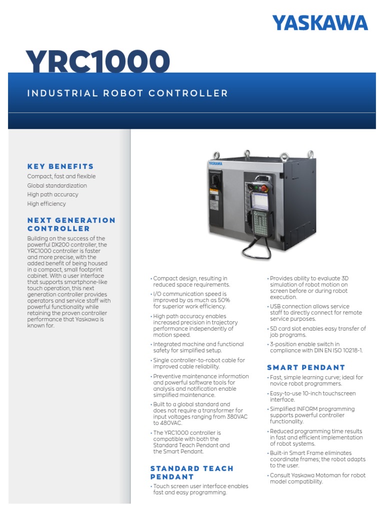 YRC1000 | PDF | Input/Output | Computer Science