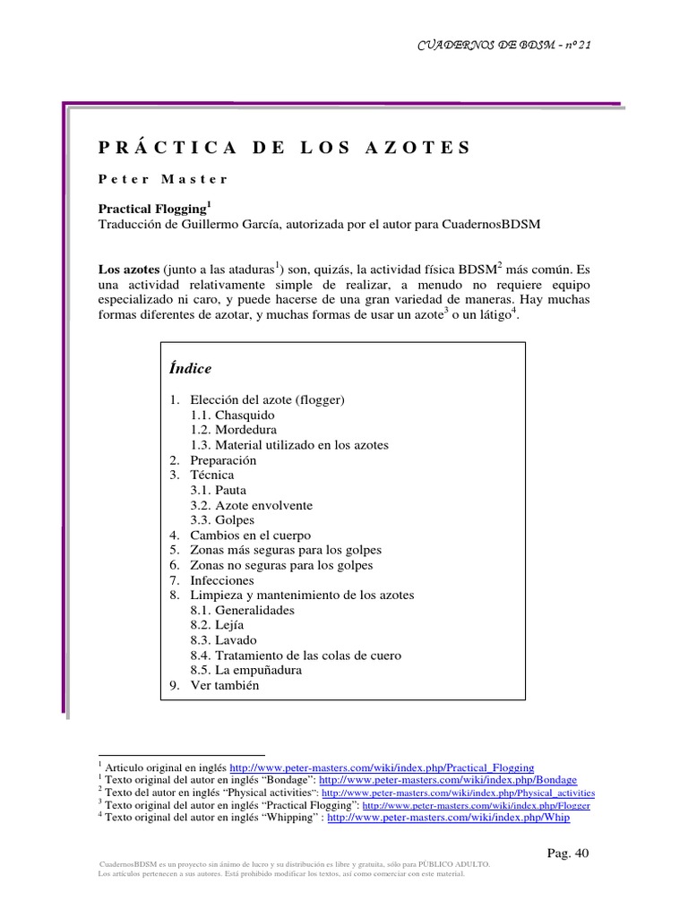 Práctica de Los Azotes | PDF | Azotaina | Bdsm