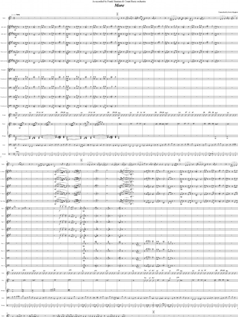 Frank Sinatra & Count Basie (Big Band, Score) | PDF | Styles de musique ...