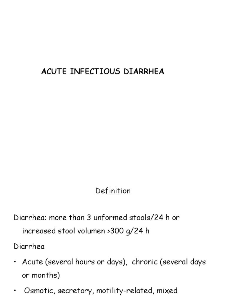 Infectious Diarrhea | PDF | Diarrhea | Infection