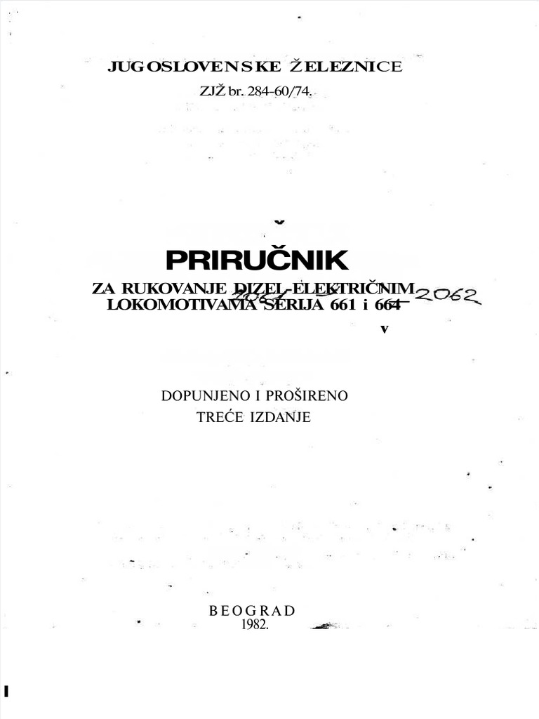 Dokumen - Tips JZ 661 Dizel Elektricna Lokomotiva | PDF