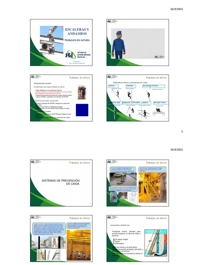 Manual Curso ESCALERAS Y ANDAMIOS | Descargar gratis PDF | Andamio ...