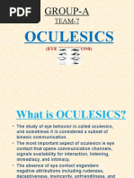 Oculesics | PDF | Nonverbal Communication | Psychological Concepts
