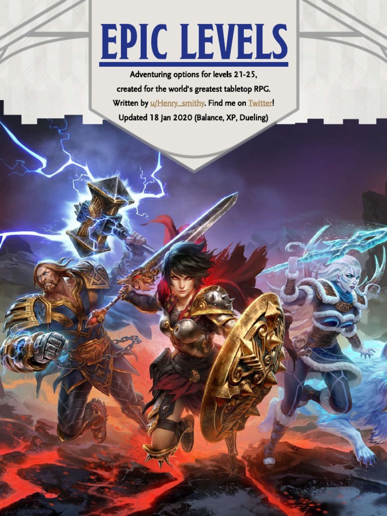Epic Level Characters and Spells | PDF