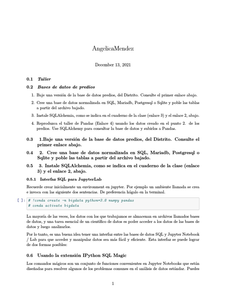 SQL Proyecto de Lecturas para Base de Datos | Descargar gratis PDF | SQL | Mi sql