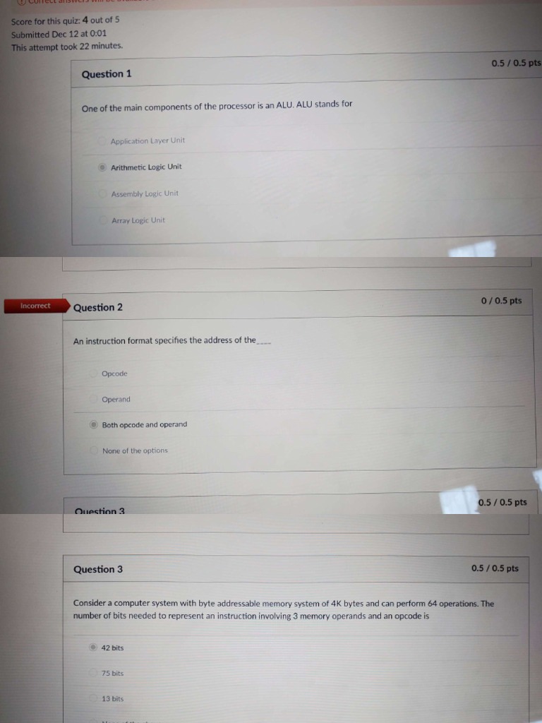 Coss Quiz Questions | PDF