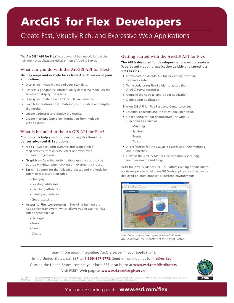 Arcgis For Flex Developers | PDF | Arc Gis | Esri
