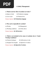 Safety Quiz - Fire Prevention Answer Key-1 | PDF | Science & Mathematics
