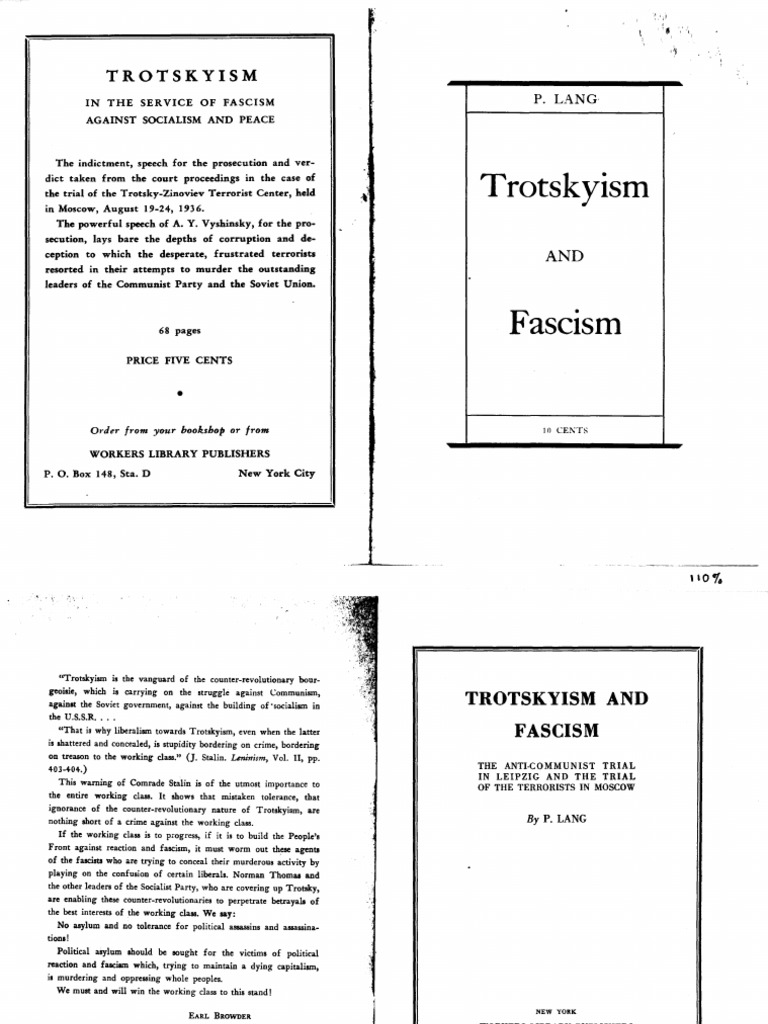 Trotskyism and Fascism | PDF | Leon Trotsky | Fascism