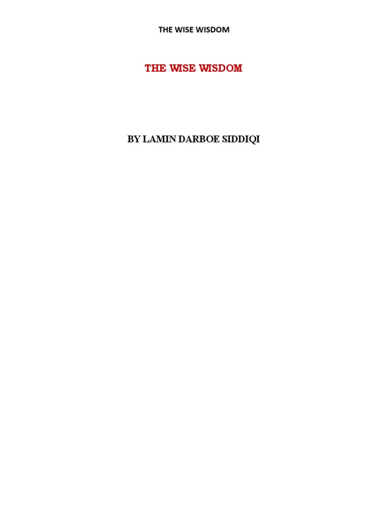 Luqman The Wise | PDF | Wisdom | Prayer