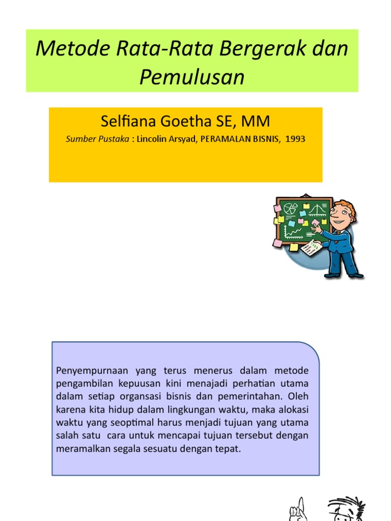 3.a. METODE RATA-RATA BERGERAK DAN PEMULUSAN | PDF | Sains & Matematika