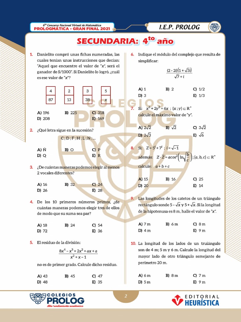 AUS2021 - EXA - 17 - PROLOGMÁT - 6 - S - 4sec | PDF