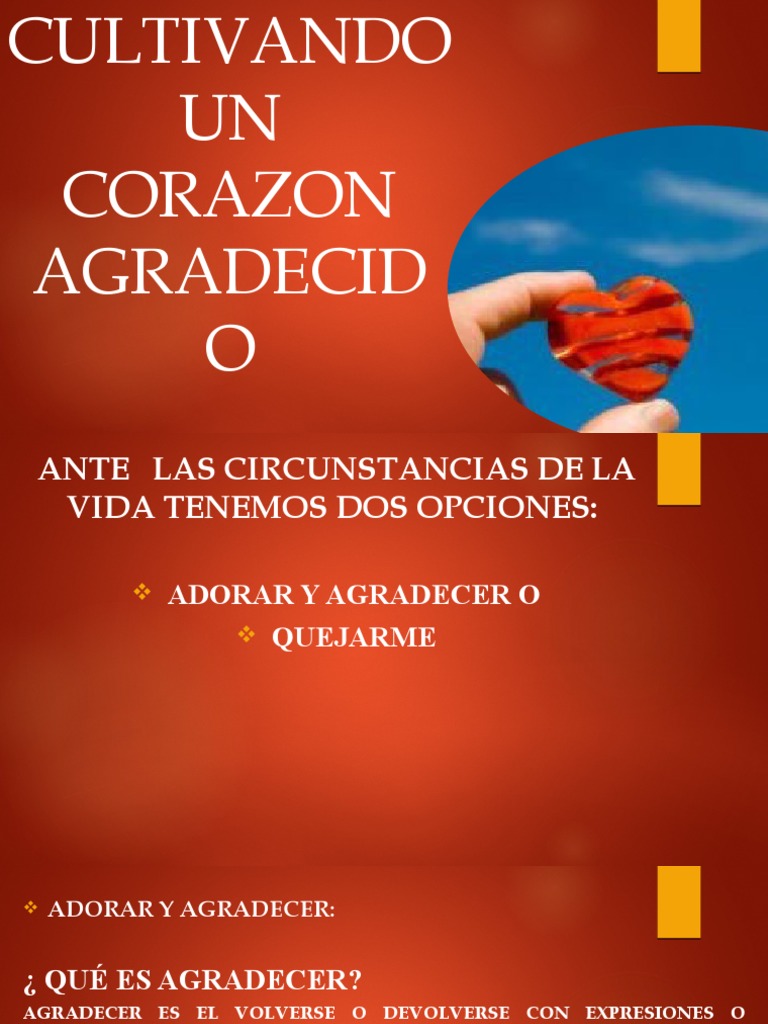 Cultivando un Corazón Agradecido | PDF | Dios | Gratitud