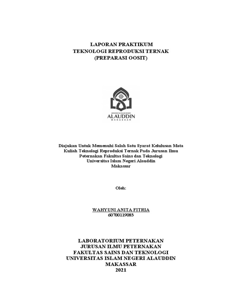 Oosit Fix - Wahyuni Anita Fitria | PDF | Kesehatan Holistik | Agama ...