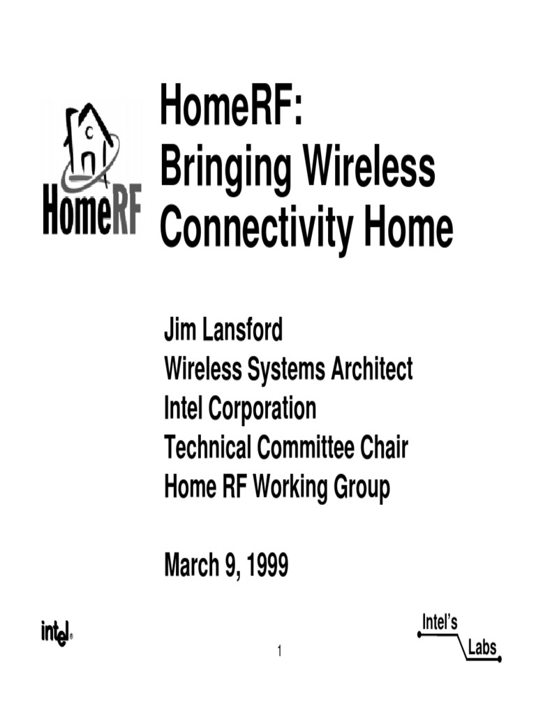 90548S WPAN HomeRF Tutorial | PDF | Computer Network | Wireless