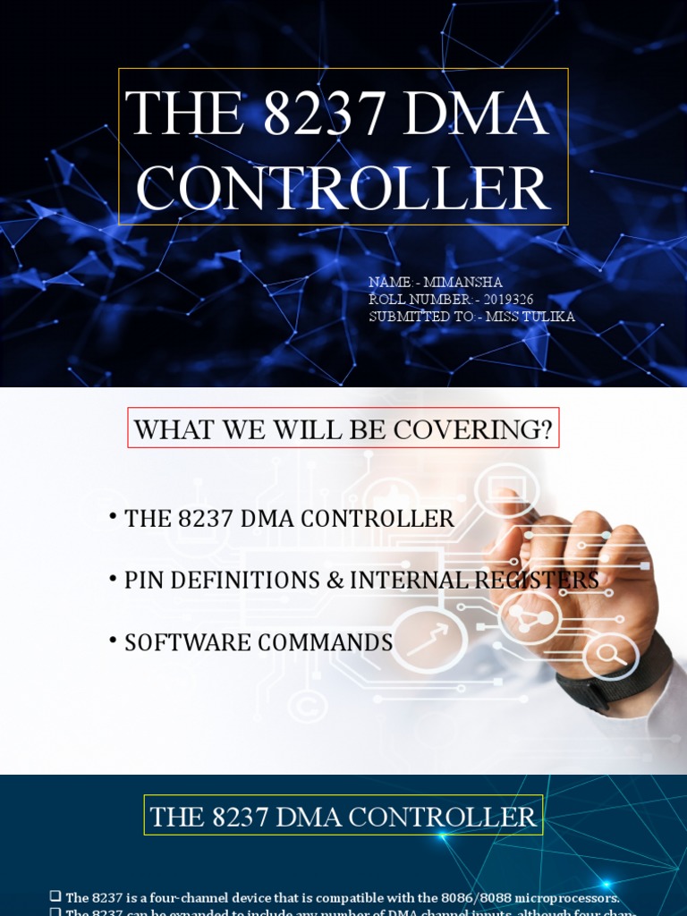 Presentation Microprocessors: 8237 DMA Controller | PDF | Input/Output | Computer Data