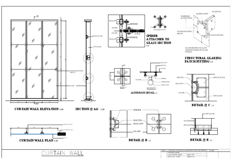 Spider Attached To Glass Section | PDF | Building Materials | Economic ...