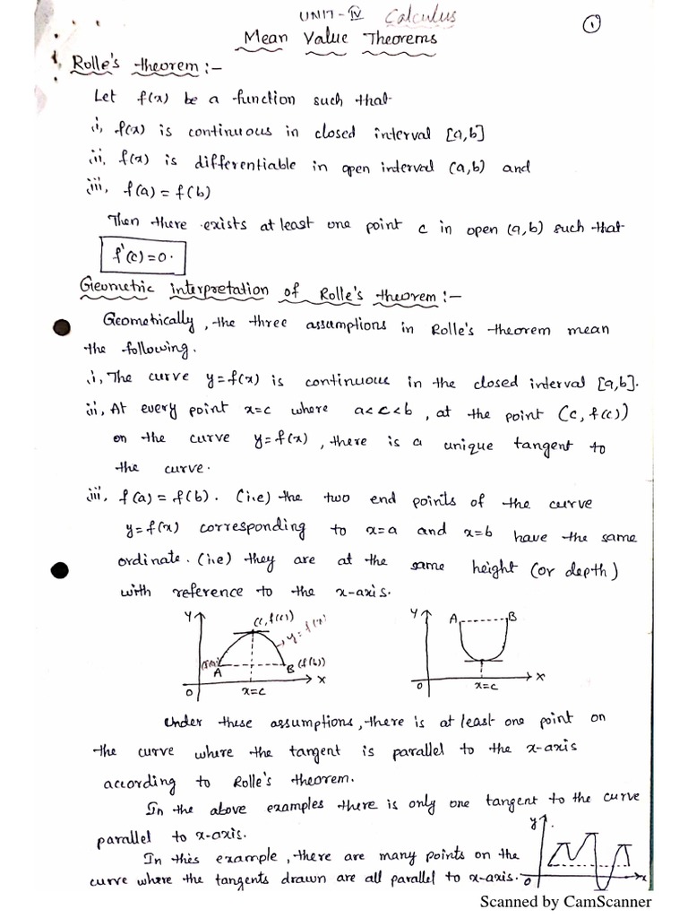 Unit-IV Calculus Complete Notes | PDF