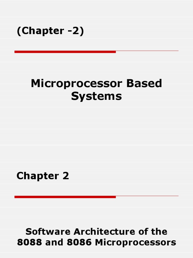 (Chapter - 2) : Microprocessor Based Systems | PDF | Pointer (Computer ...