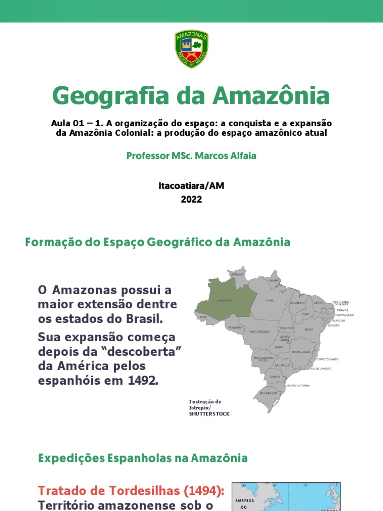 História e Geografia Do Amazonas Amazônia | PDF | Floresta Amazônica ...
