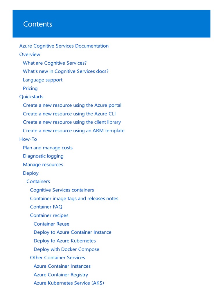 Reference Material - Azure Cognitive Services | PDF | Microsoft Azure | Artificial Intelligence