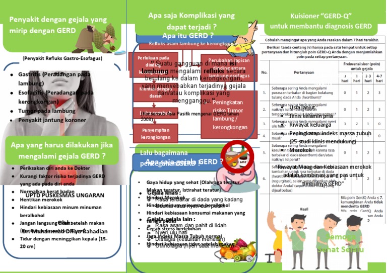 Leaflet Penyuluhan GERD | PDF