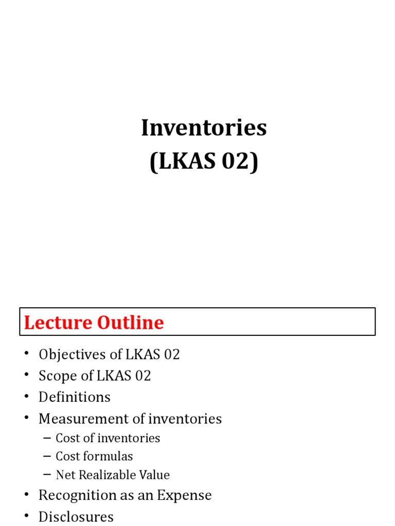 LKAS 02 Inventory Accounting Guide | PDF | Inventory | Fair Value